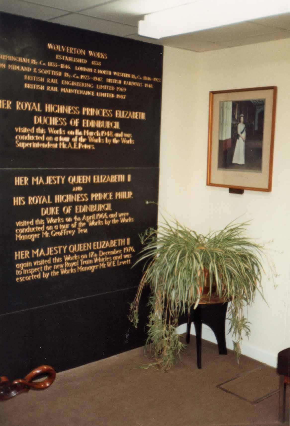 Engraved stone plaques commemorating Royal visits - Living Archive