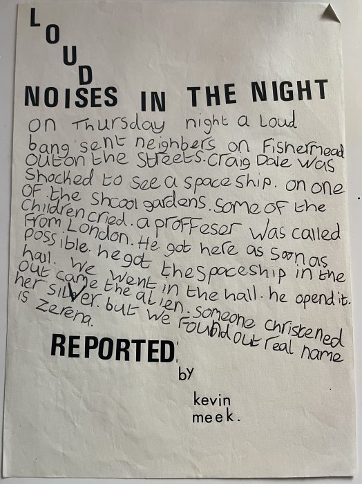 Loud Noises In The Night Reported by Kevin Meek - Living Archive