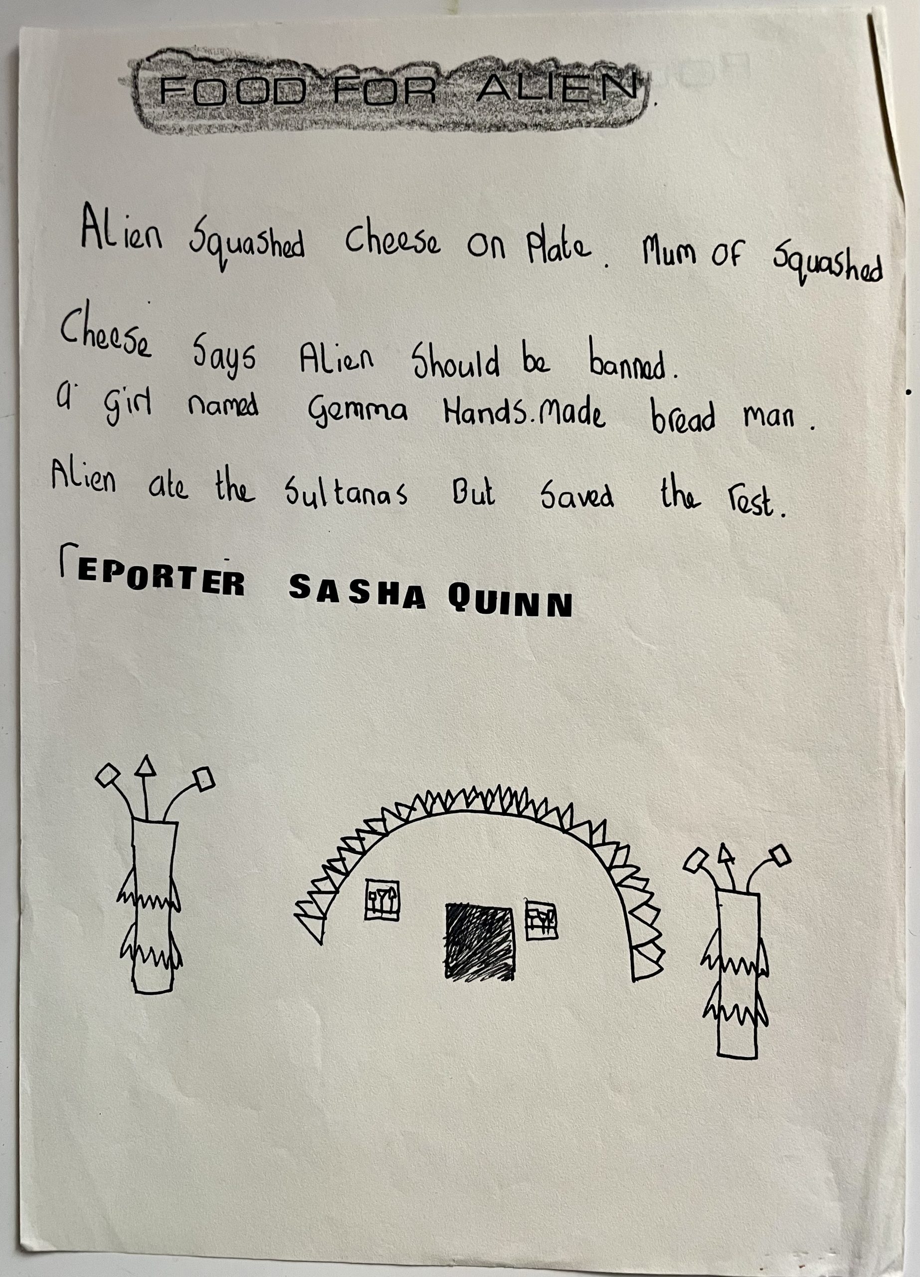 FOOD FOR ALIEN by Sasha Quinn - Living Archive