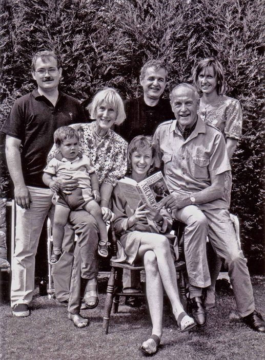 Authors and family with their book, Gorbachev - Living Archive