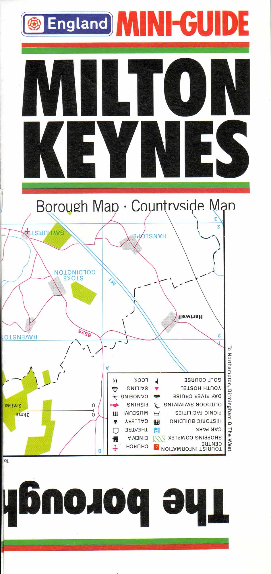 Mini Guide Milton Keynes Borough Map & Countryside Map - Living Archive