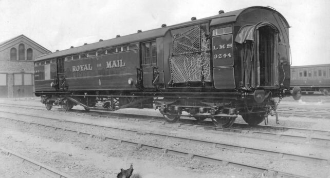 Royal Mail coach LMS 3244 at The Works - Living Archive