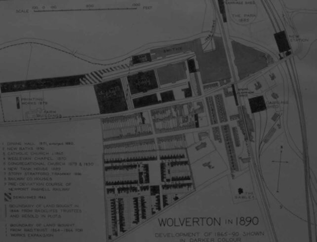 Map of Wolverton 1890 - Living Archive