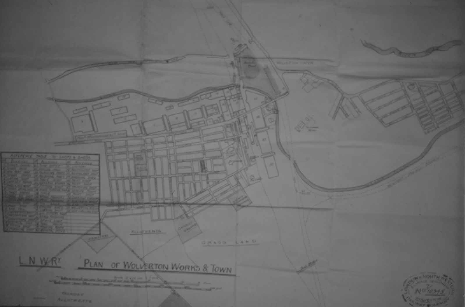 Plan of Wolverton works and town - Living Archive