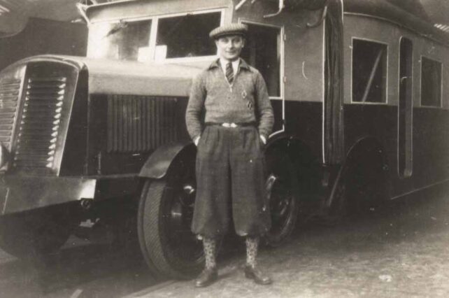 The French Driver of the Rubber Tyred Train 1932 - Living Archive