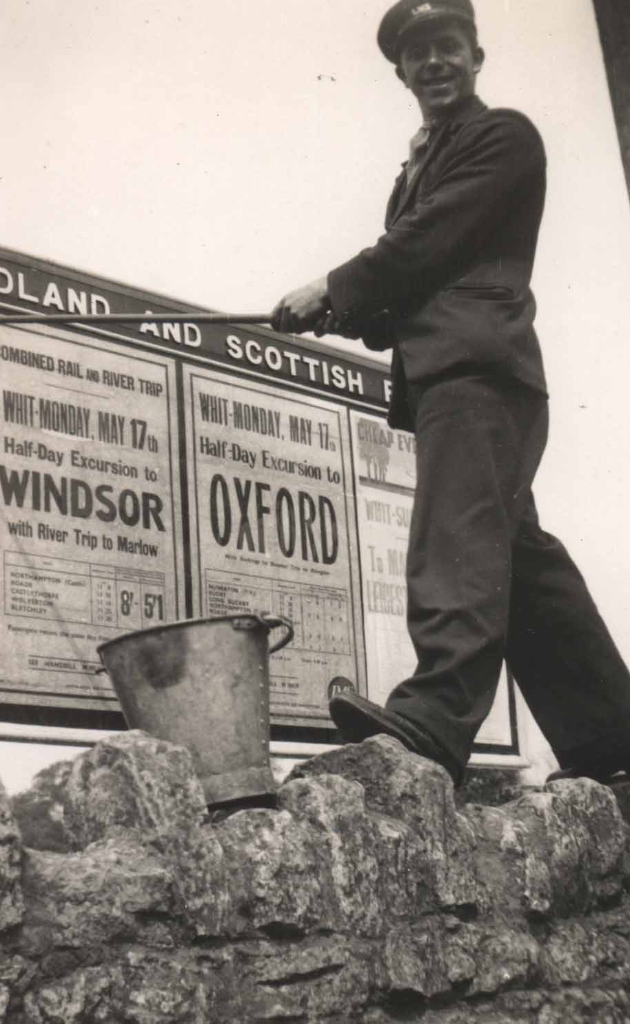 Alf Franklin, Porter at Castlethorpe 1936 - Living Archive