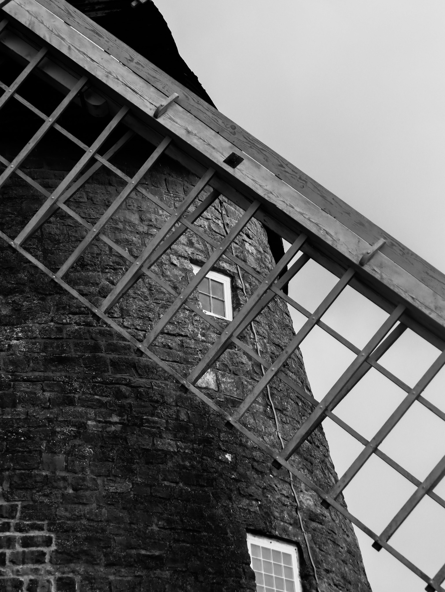 Windmill window seen through sail - Living Archive
