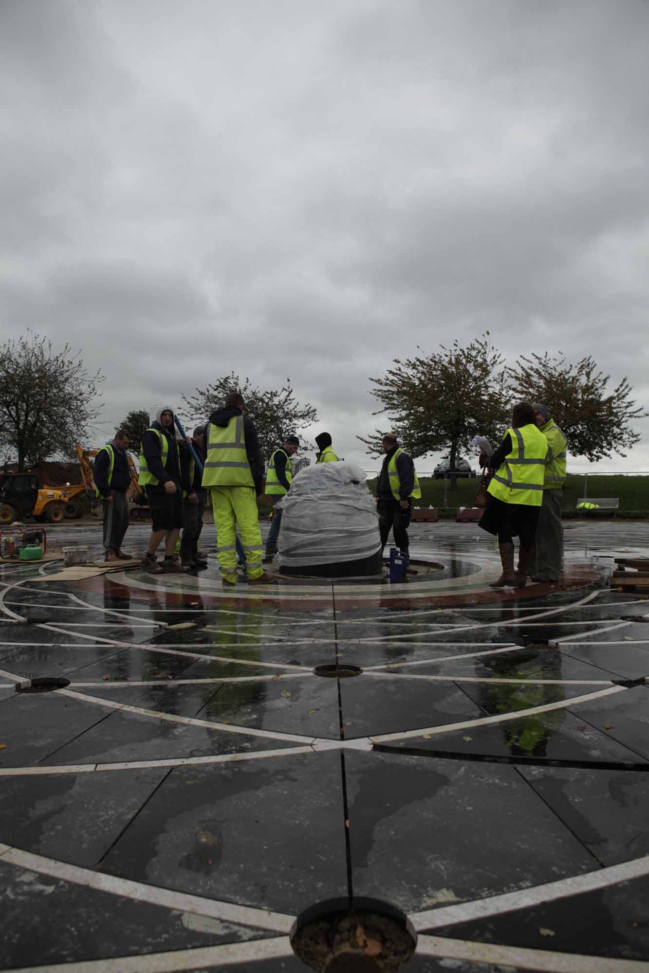 Centrepiece in place - Living Archive